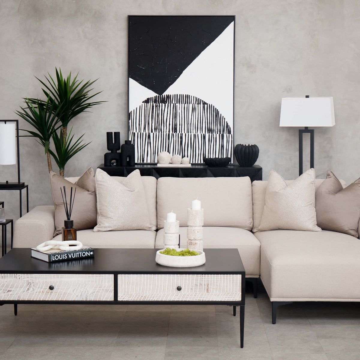 Boda's Holden 3 Seater Cream Fabric Sofa – Boda Collection